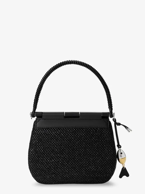 Loewe Paula's Ibiza Pescador Raffia And Leather Handbag