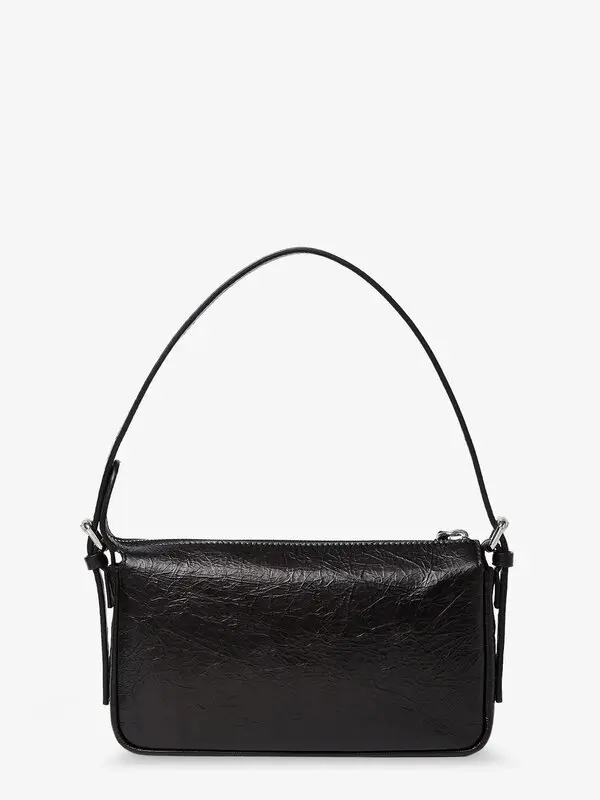 Fendi Zip Top Small Vintageeffect Leather Shoulder Bag