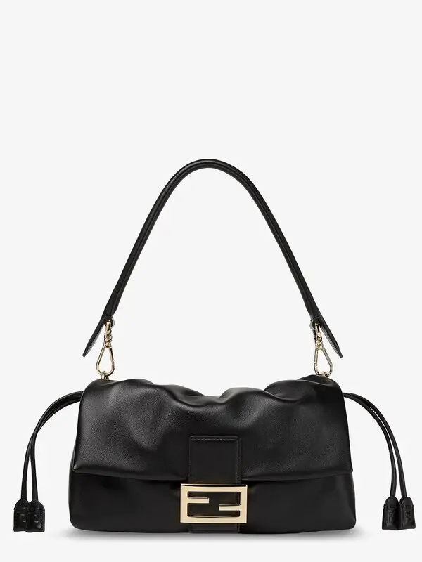 Fendi Baguette Soft Medium Leather Shoulder Bag