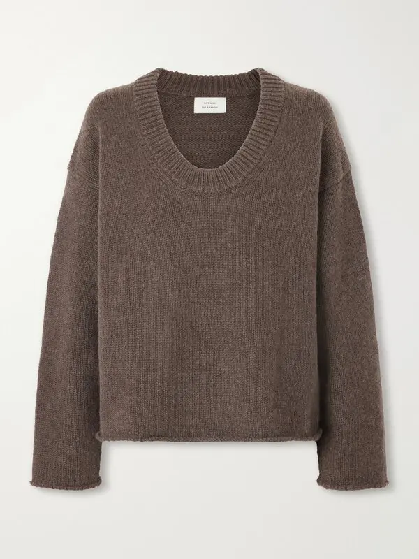 Loulou De Saison Derry Cashmere Sweater - Brown