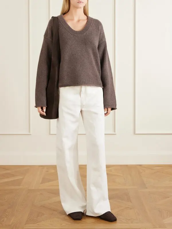 Loulou De Saison Derry Cashmere Sweater - Brown
