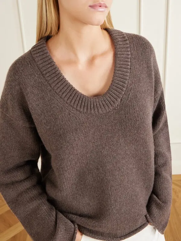 Loulou De Saison Derry Cashmere Sweater - Brown