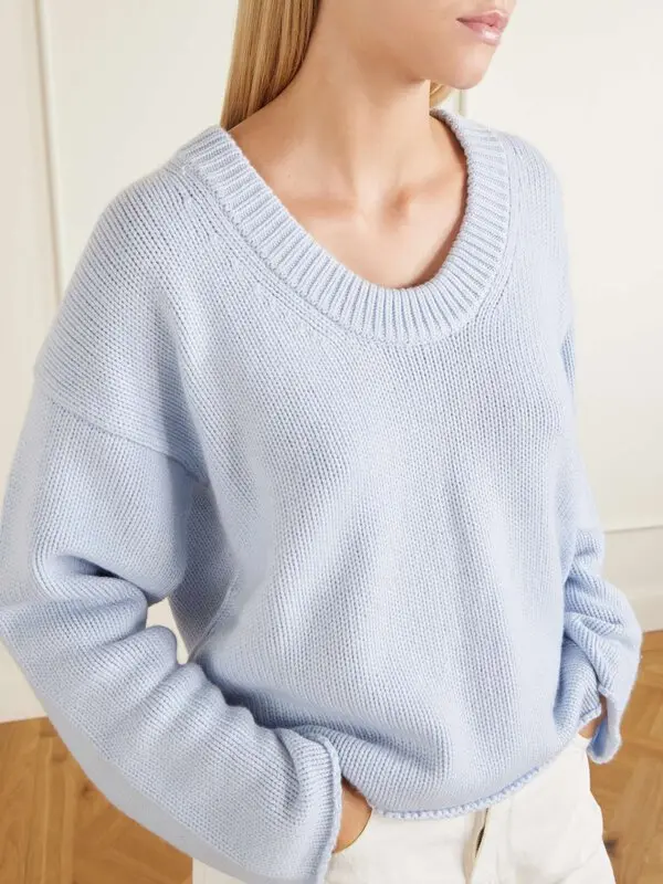 Loulou De Saison Derry Cashmere Sweater - Light Blue