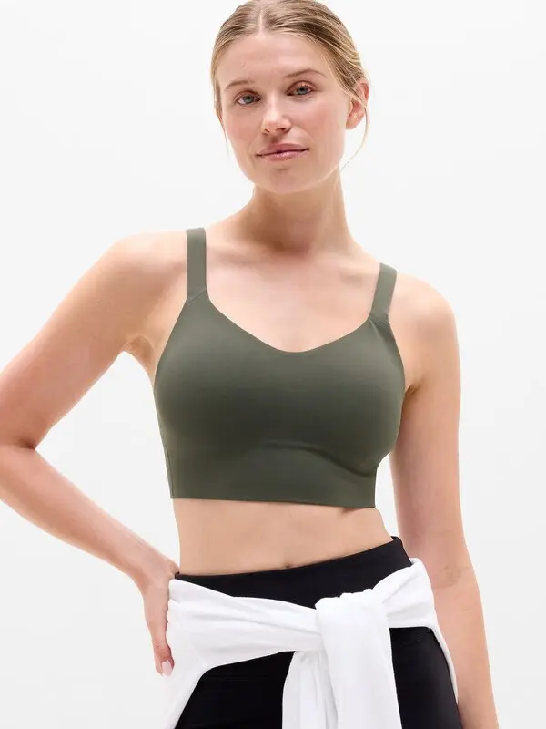 Athleta Perfect Form Strappy Longline Bra A-c