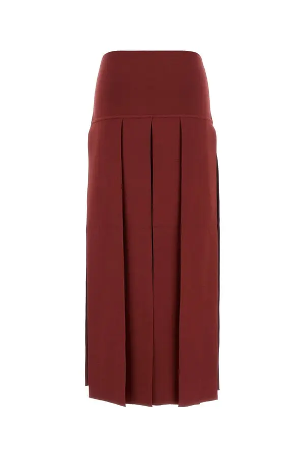 Alaïa Tyrian Purple Stretch Viscose Blend Skirt