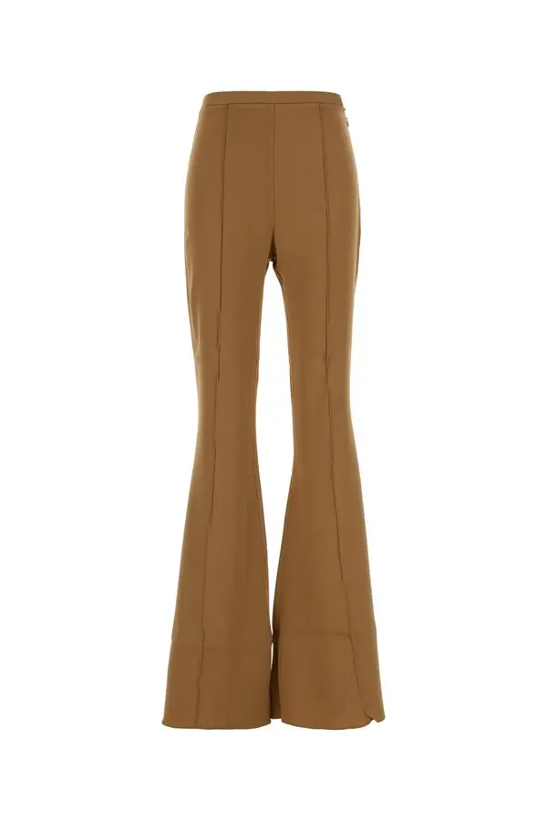 TALLER MARMO Camel Crepe Flared Mae Pant