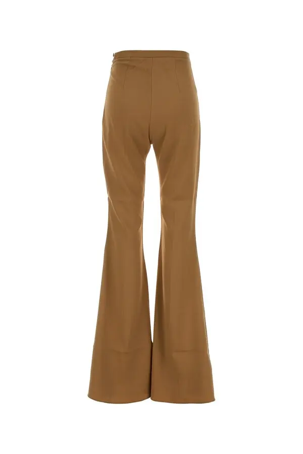TALLER MARMO Camel Crepe Flared Mae Pant