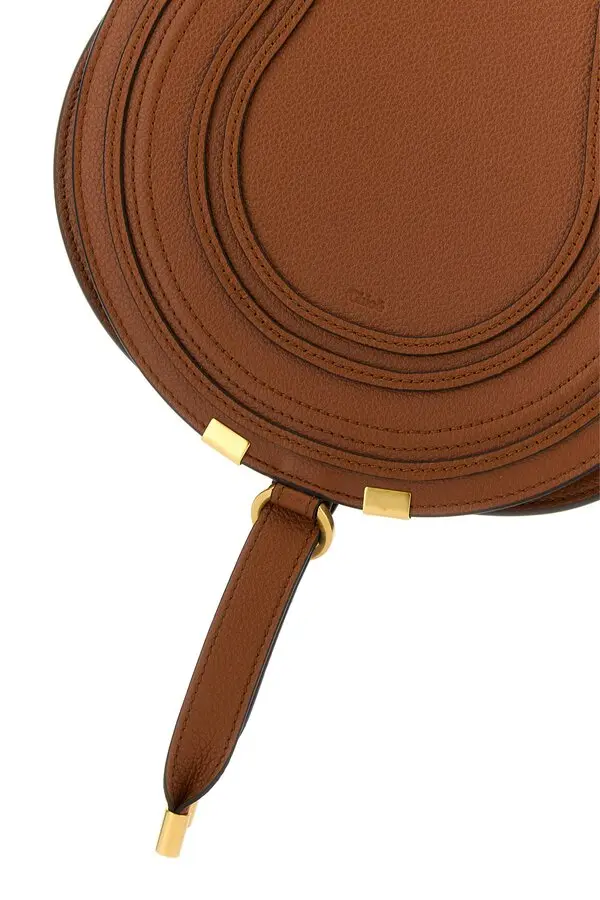 Chloé Caramel Leather Marcie Crossbody Bag