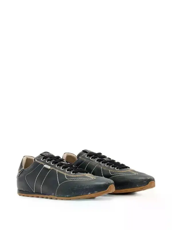 ALLSAINTS Liam Contrast-stitch Leather Sneakers