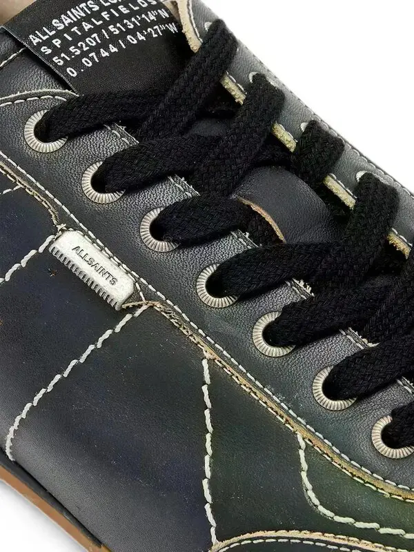 ALLSAINTS Liam Contrast-stitch Leather Sneakers