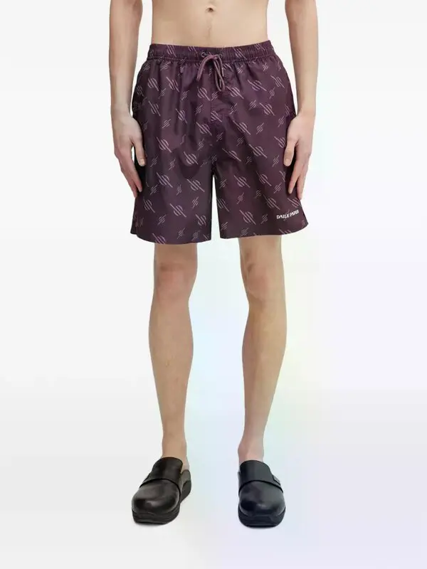 DAILY PAPER Logo-print Drawstring Swim Shorts