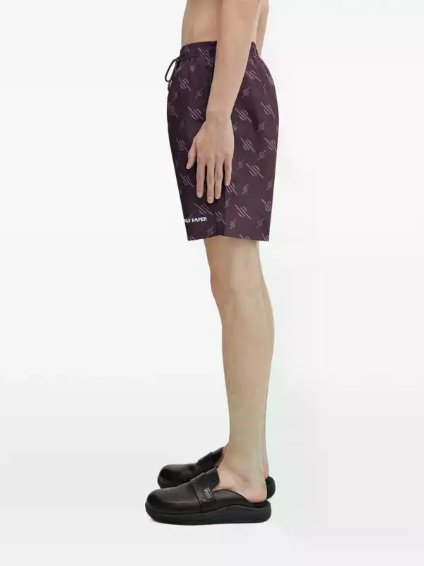DAILY PAPER Logo-print Drawstring Swim Shorts