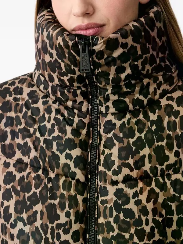 Dkny Leopard-print Puffer Jacket