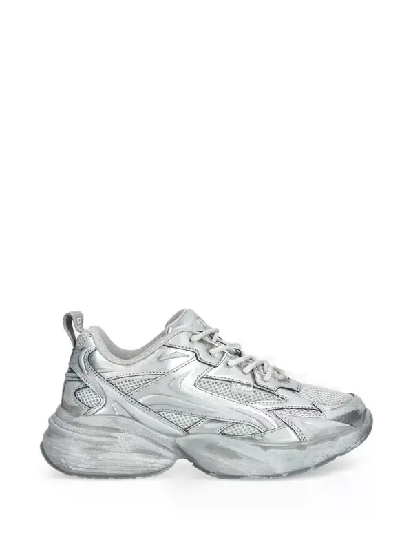 BUFFALO Gianna One Metallic-effect Panelled Sneakers