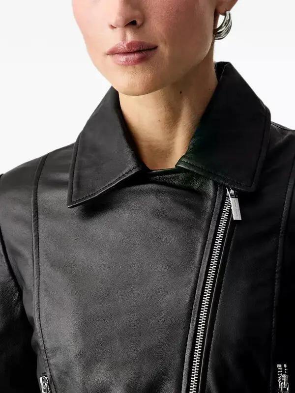 Armani Exchange Zip-fastening Leather Jacket