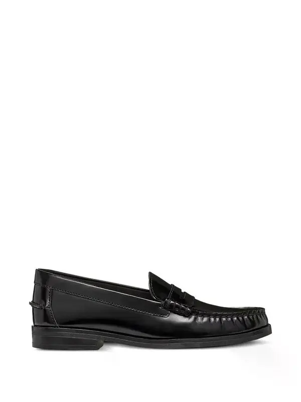 Geox Polished Finish Penny Loafers