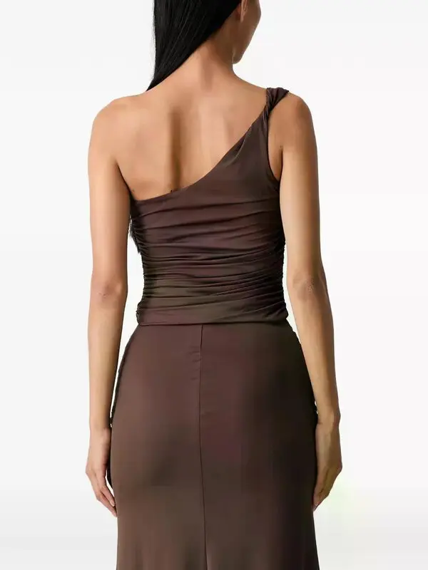 Bardot Dion One-shoulder Ruched Top