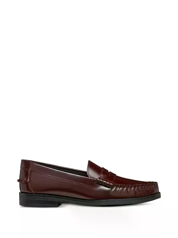 Geox Polished Finish Penny Loafers