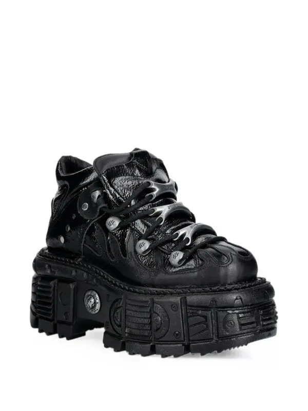 NEW ROCK Metallic Chunky-sole Sneakers