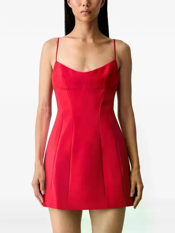 Bardot Branca Scoop-neck Panelled Mini Dress