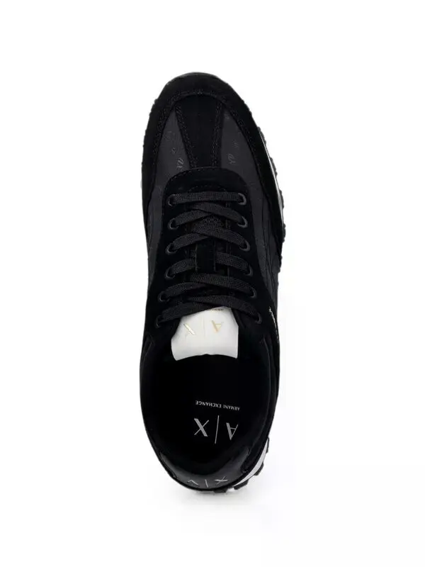 Armani Exchange Monogram-print Lace-up Sneakers