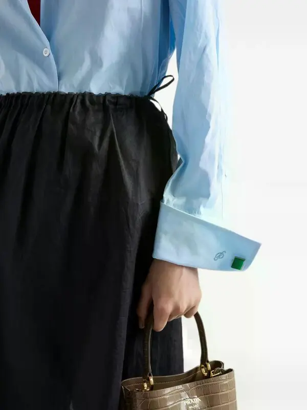 Prada Cotton Organdy Midi Skirt