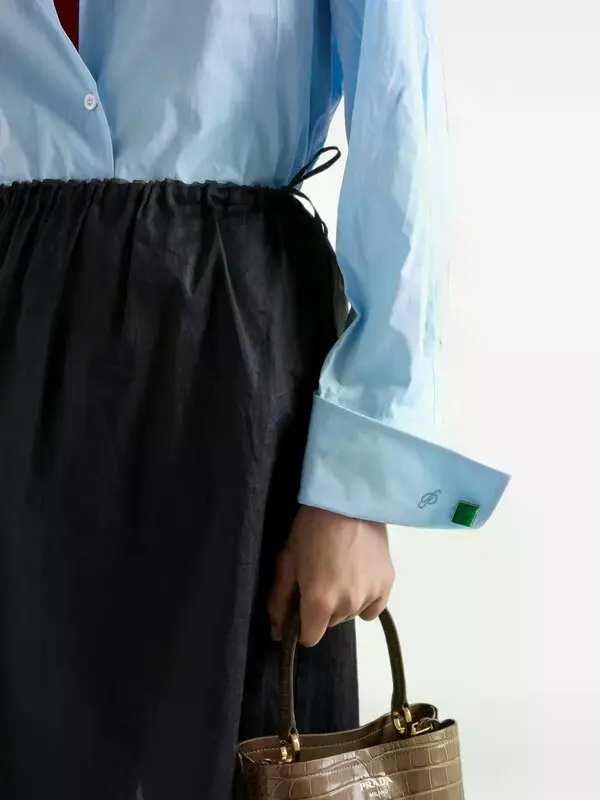Prada Cotton Organdy Midi Skirt