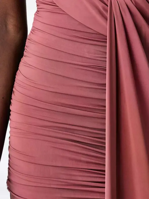 Bardot Ines Ruched Halterneck Maxi Dress - Pink