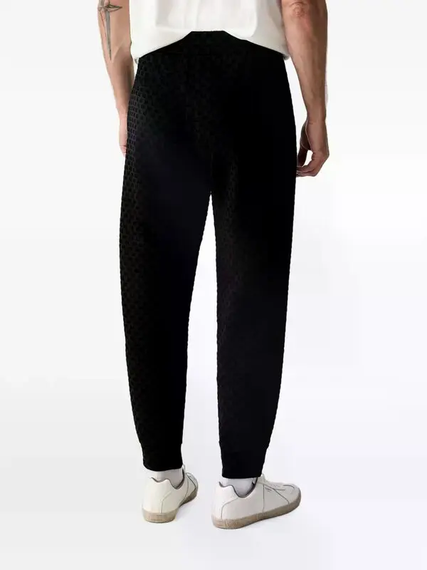 Armani Exchange Monogram-pattern Drawstring Track Pants