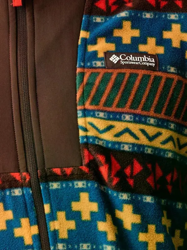 Columbia Geometric-pattern Zip-up Sweatshirt