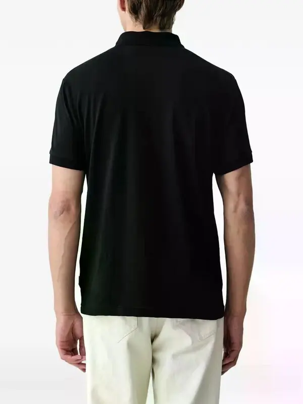 Armani Exchange Logo-print Zip-up Polo Shirt