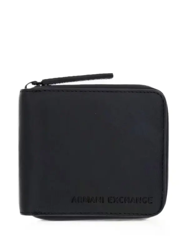 Armani Exchange Logo-debossed Zip-around Wallet