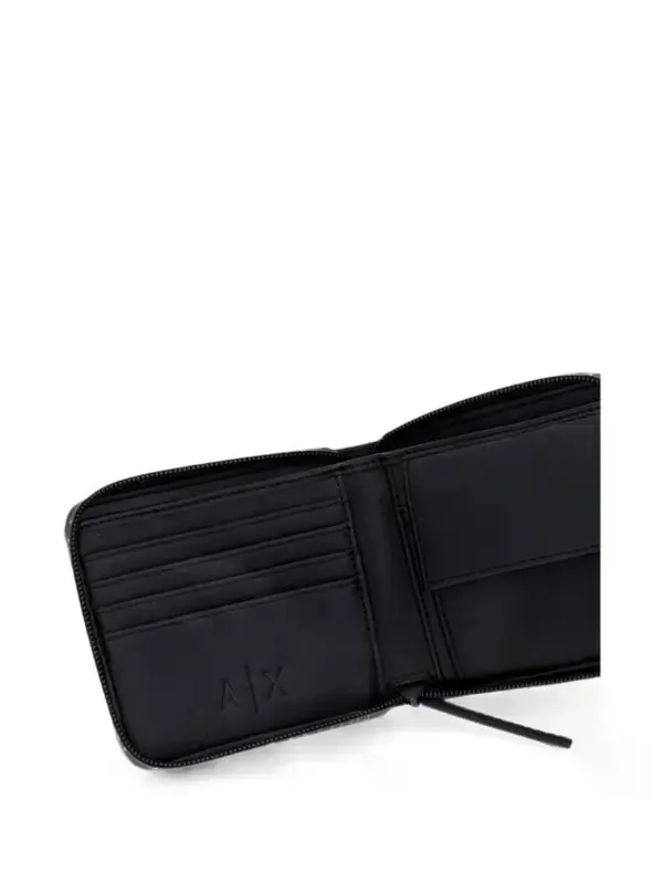 Armani Exchange Logo-debossed Zip-around Wallet
