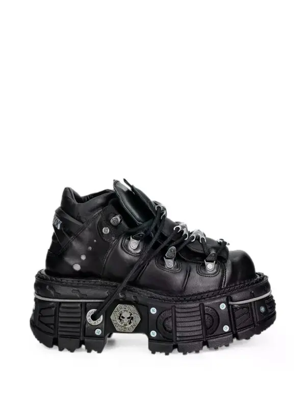 NEW ROCK Logo-plaque Platform Sneakers