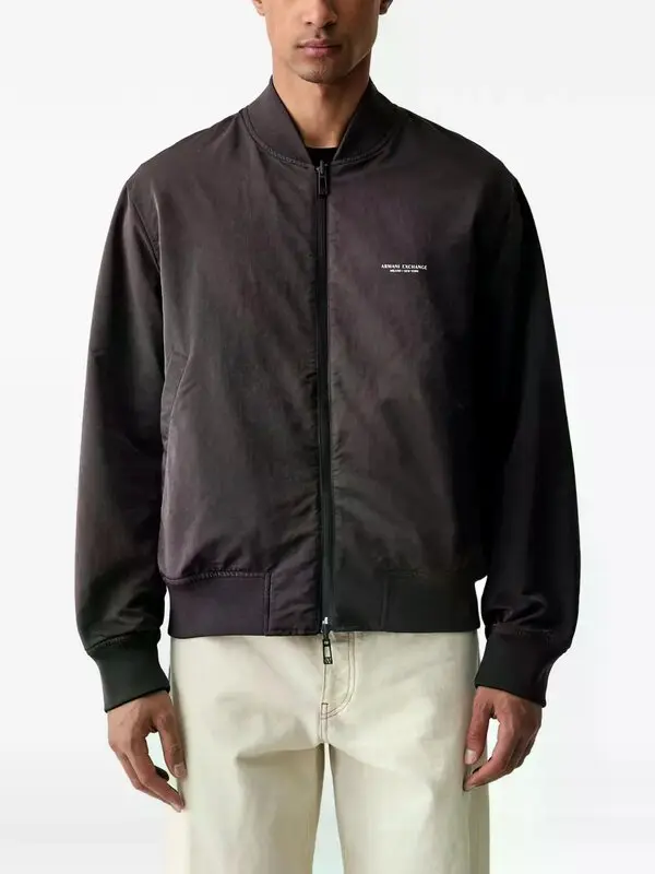 Armani Exchange Logo Patch Bomber Jacket