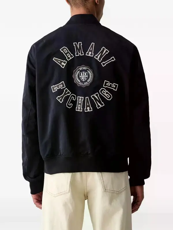 Armani Exchange Logo Patch Bomber Jacket