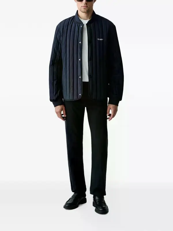 Armani Exchange Quilted Logo-print Jacket