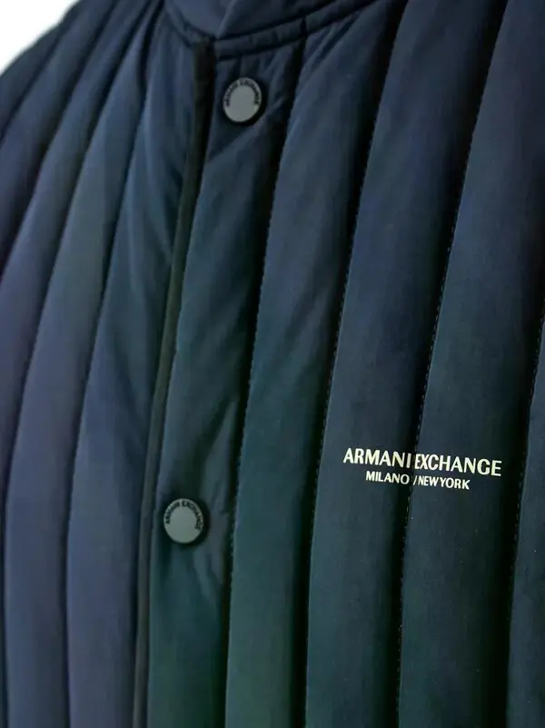 Armani Exchange Quilted Logo-print Jacket