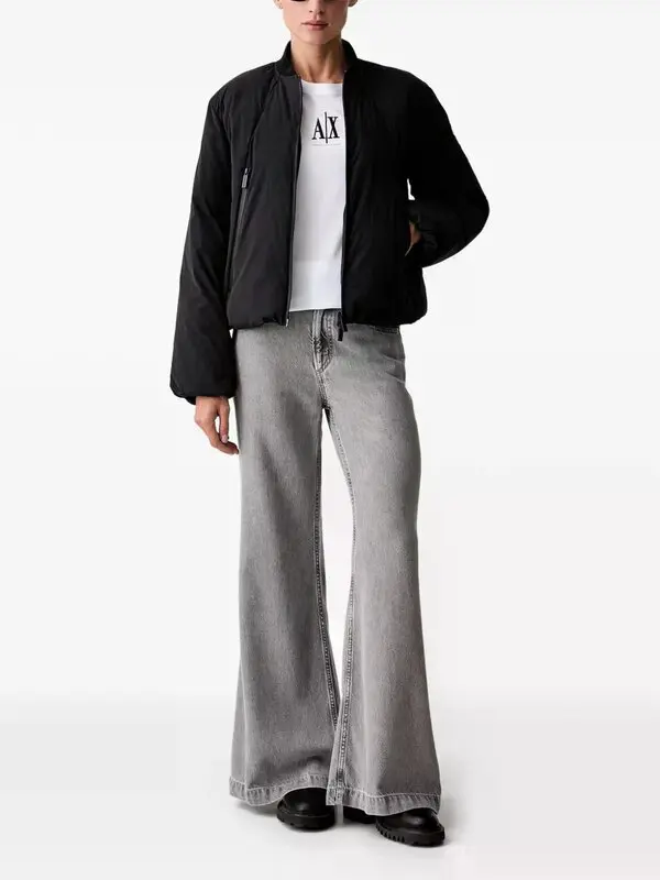 Armani Exchange Logo-embroidered T-shirt