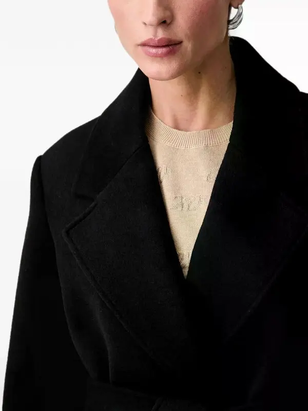 Armani Exchange Belted Notch-lapel Coat