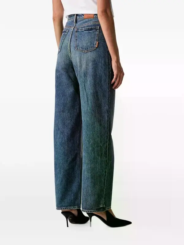 Armani Exchange Faded Straight-leg Jeans