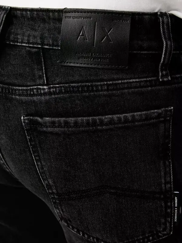 Armani Exchange Logo Patch Jeans