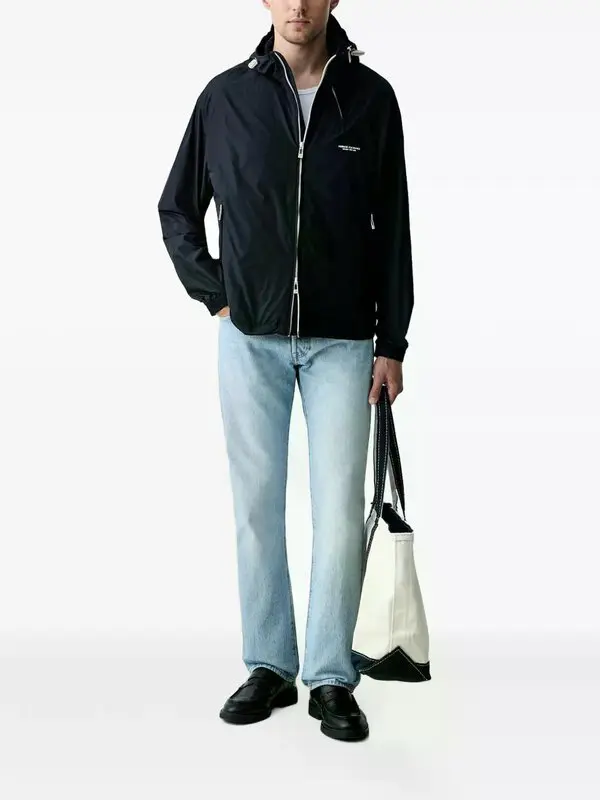 Armani Exchange Hooded Logo-print Jacket