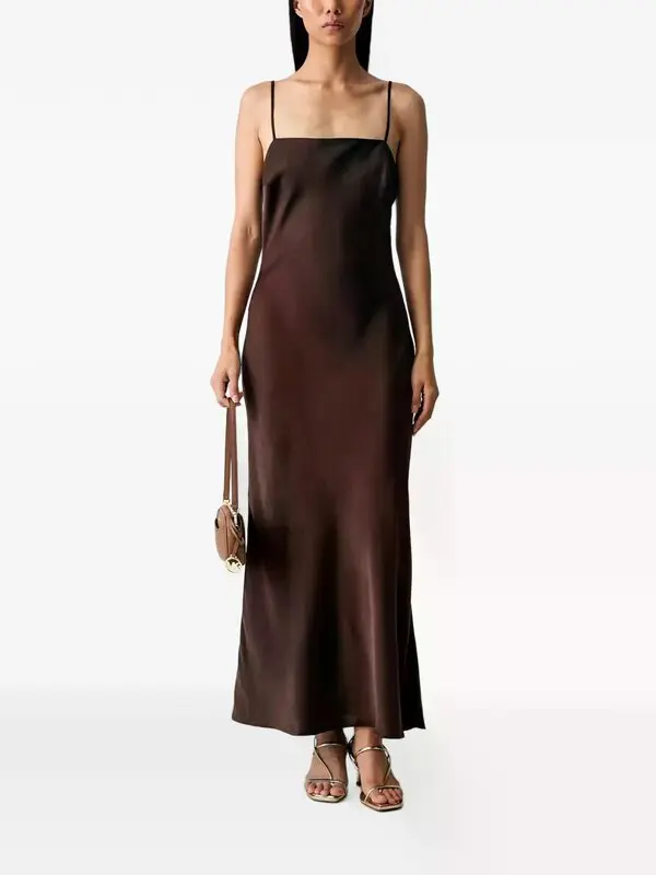 Bardot Marlo Satin-finish Spaghetti-strap Maxi Dress