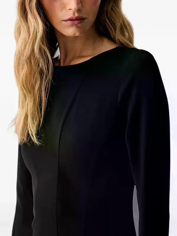 Armani Exchange Long-sleeved Midi Dress