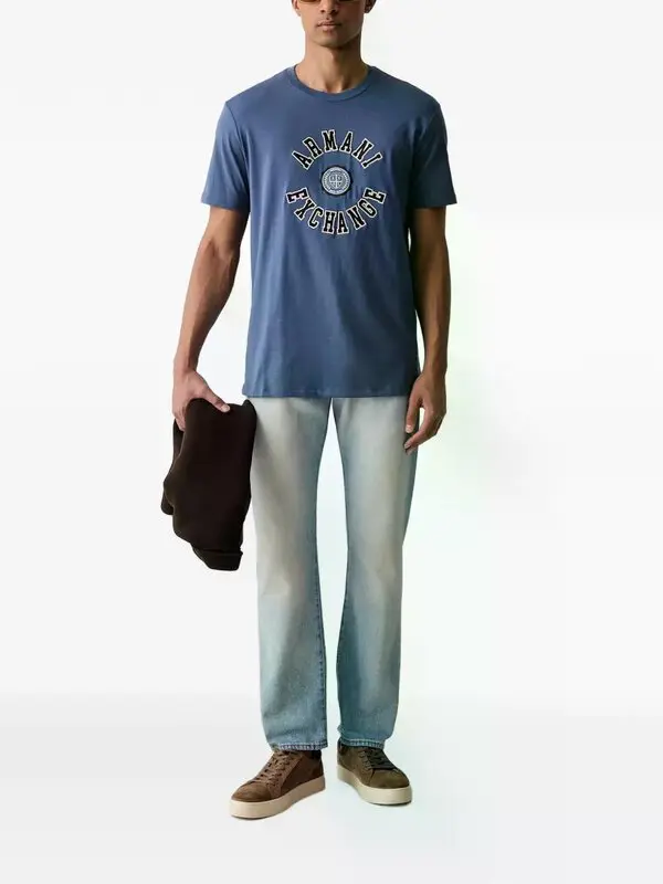 Armani Exchange Logo-patch Cotton T-shirt