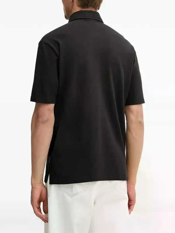 Armani Exchange Logo-embroidered Piqué Polo Shirt