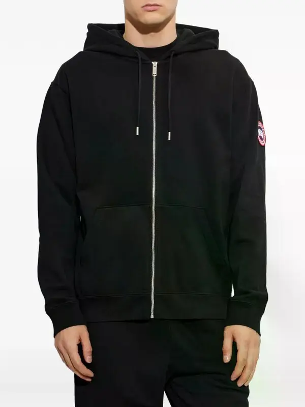 Canada Goose Loon Logo-patch Zip-up Hoodie