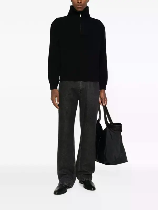 Saint Laurent Ribbed-knit Crew-neck Sweater