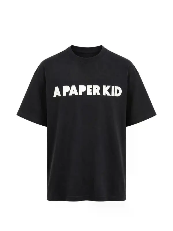 A PAPER KID Logo-print Crew-neck T-shirt